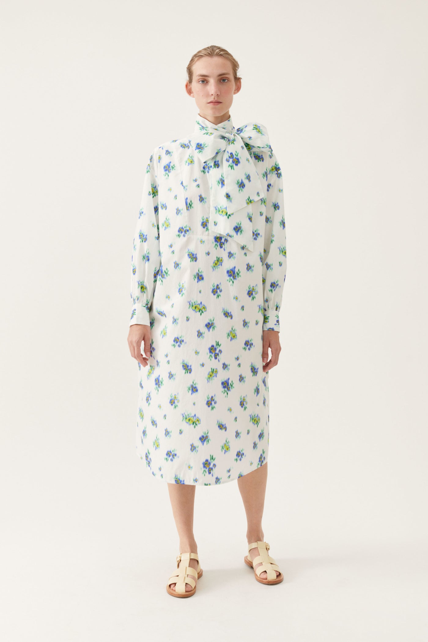 Scarletta Dress - Ikat Fleur Blue